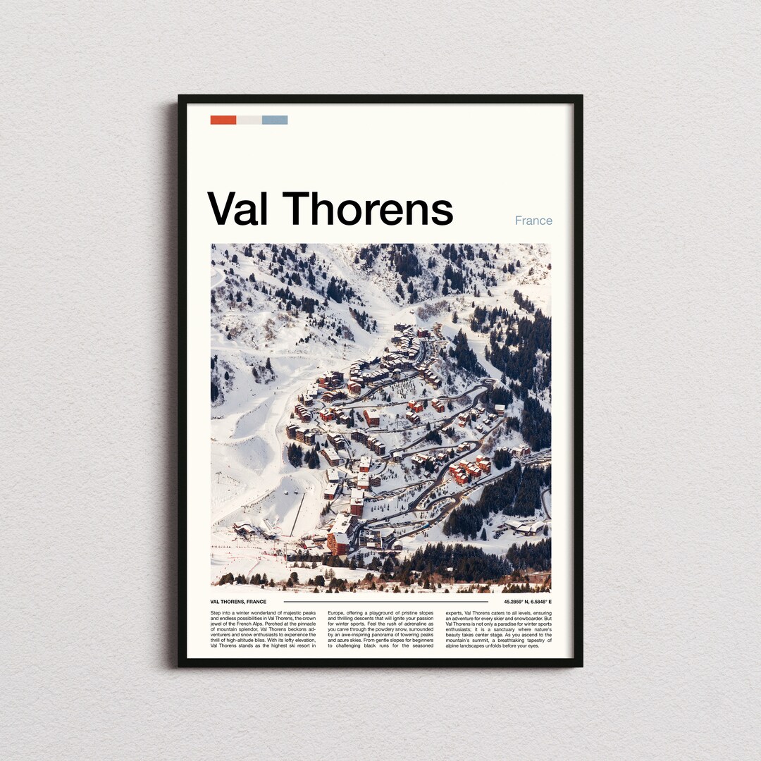 Val Thorens Print, Val Thorens Poster, Val Thorens Wall Art, Val ...