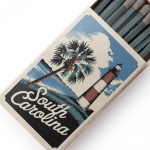 South Carolina Matchbox Print, South Carolina Print, South Carolina ...