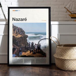 Nazaré Print Nazaré Poster Nazaré Wall Art Portugal Art - Etsy
