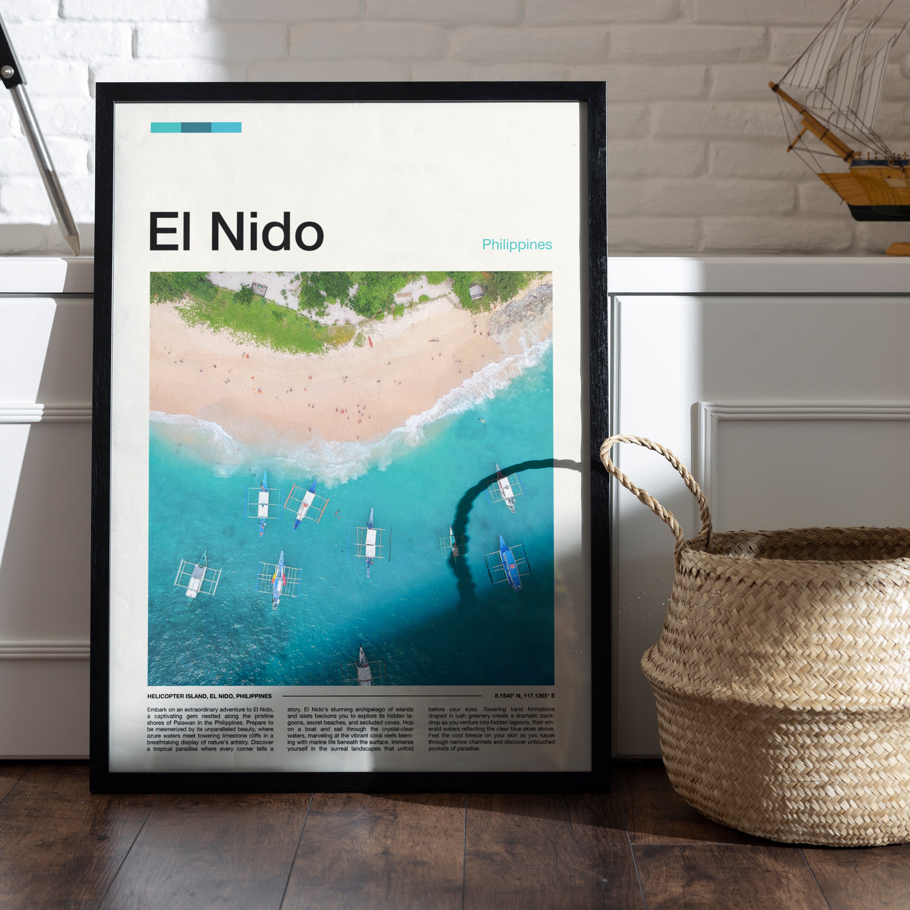 El Nido Print El Nido Poster El Nido Wall Art Philippines - Etsy