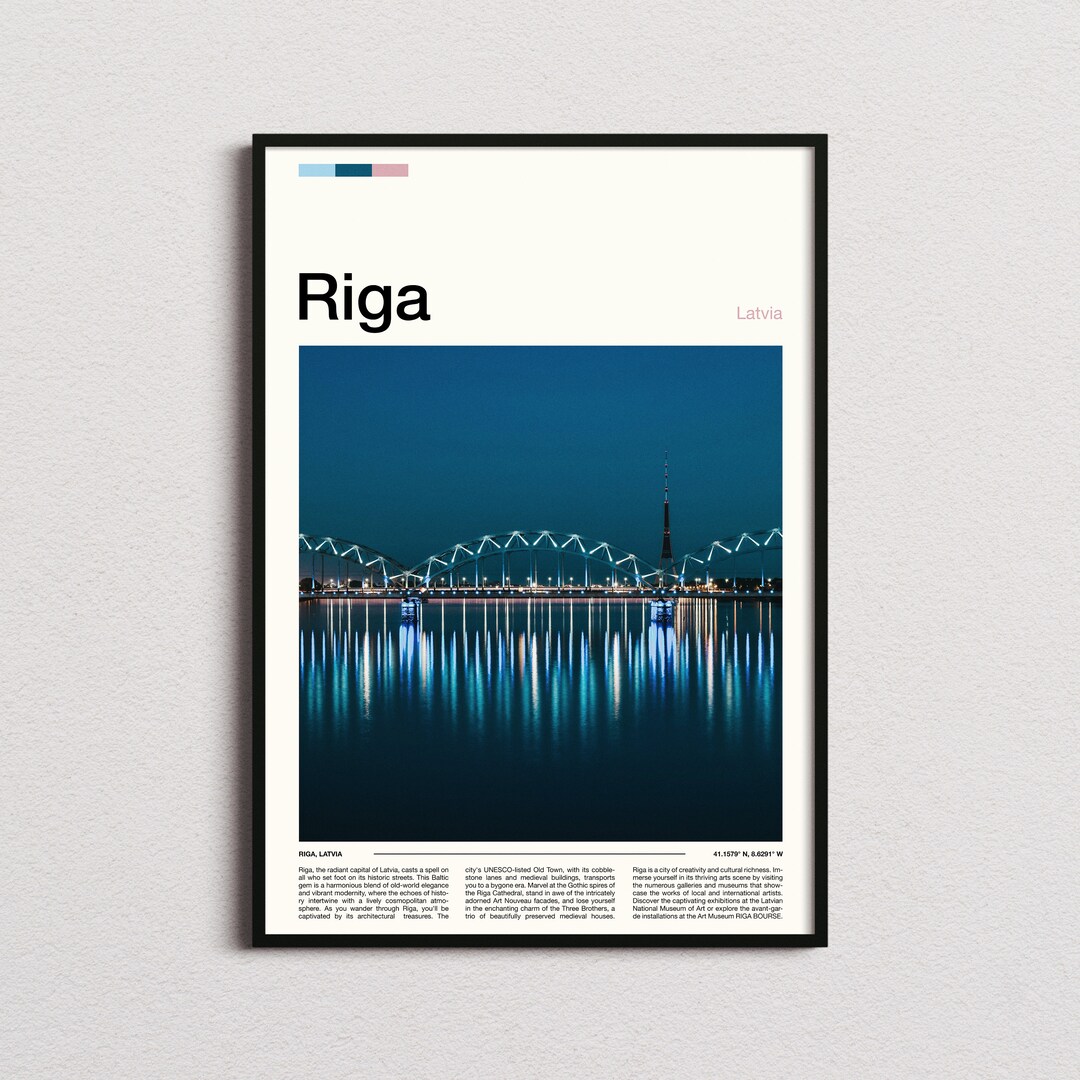 Riga Print, Riga Poster, Riga Wall Art, Riga Art Print, Riga Photo - Etsy