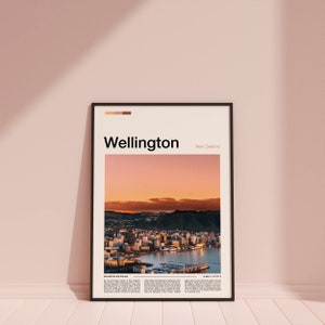 Wellington Print, Wellington Poster, Wellington Wall Art, New Zealand ...