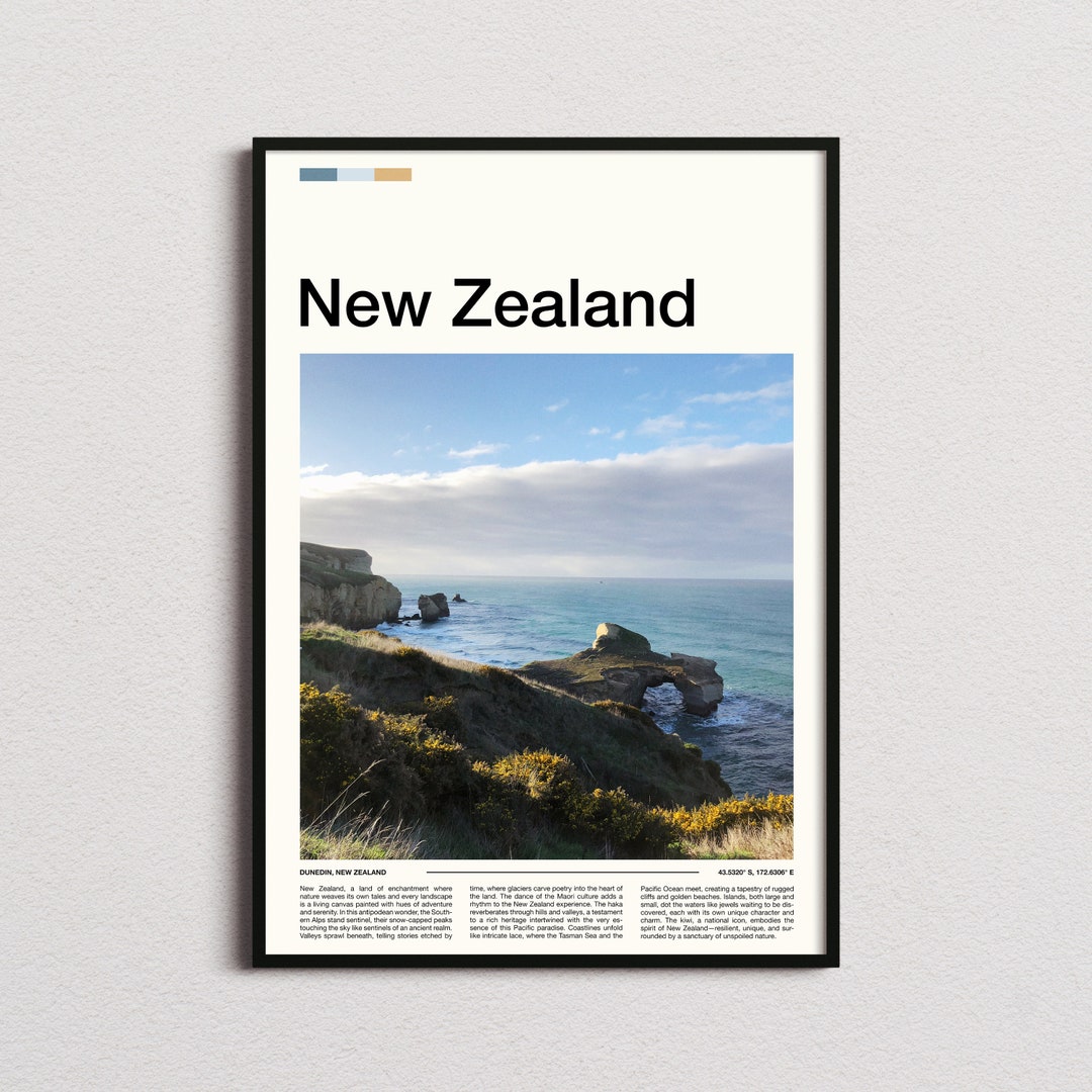 New Zealand Print, New Zealand Poster, New Zealand Wall Art, New ...