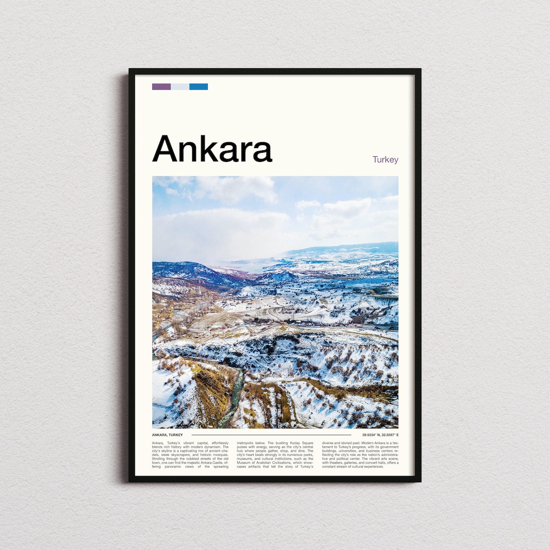 Ankara Print, Turkey Print, Ankara Poster, Ankara Wall Art, Ankara Art ...