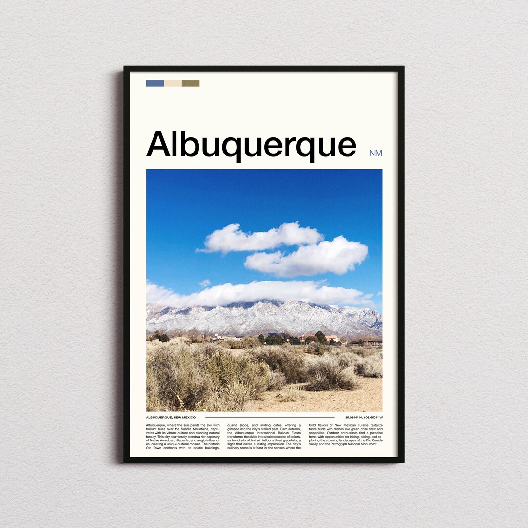 Albuquerque Print, Albuquerque Poster, Albuquerque Wall Art ...