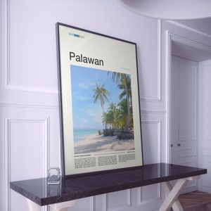 Palawan Print, Palawan Poster, Palawan Wall Art, Philippines Art Print ...