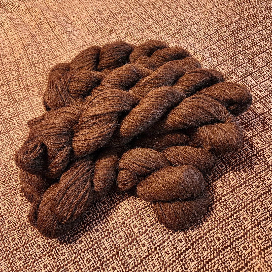 Dark Brown Middle Weight Yarn by Rory! Luxurious & Toasty Warm 100% ...