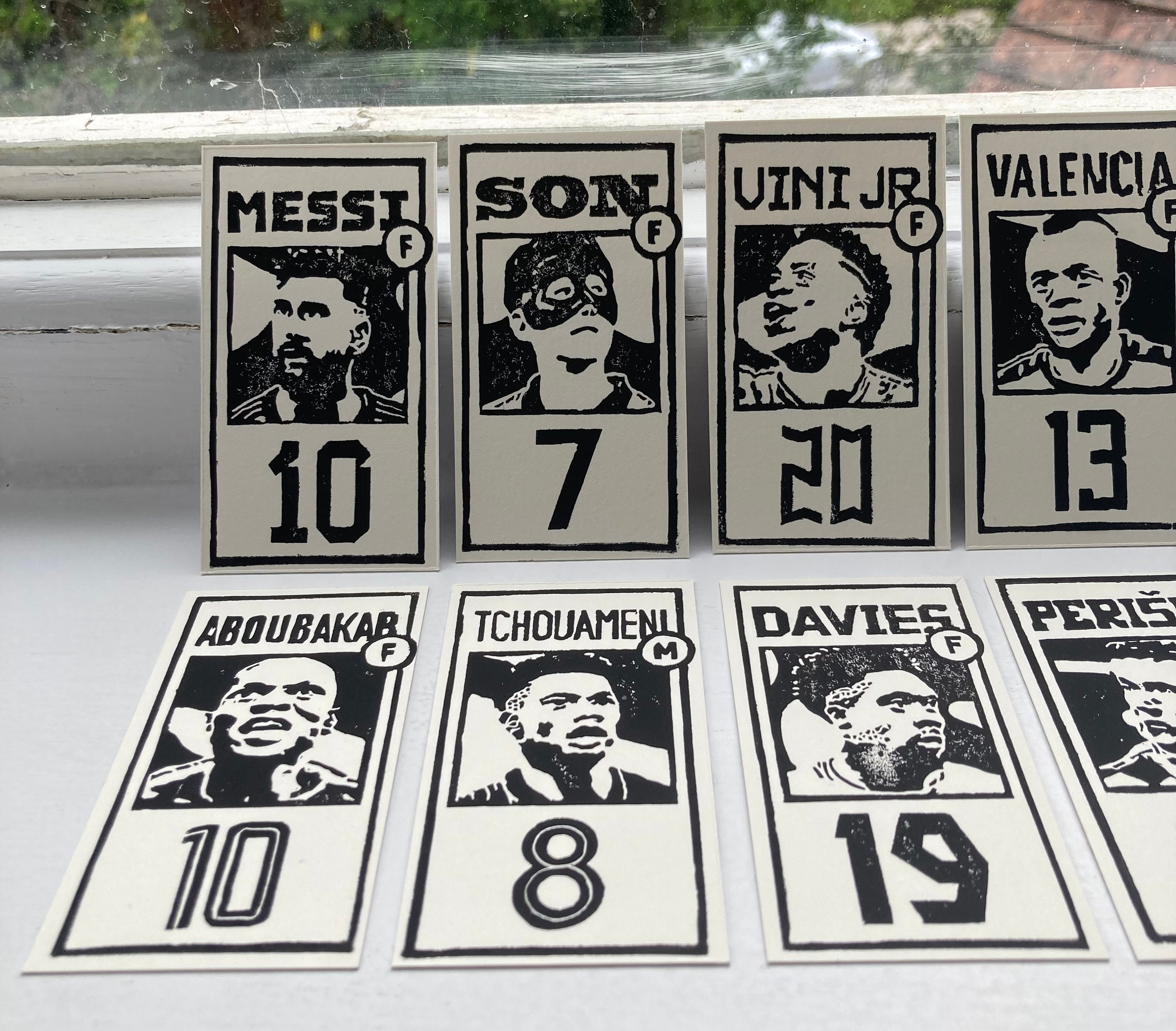 2022 Football World Cup Lino Print Custom Sport Cards 4 Card Pack ...