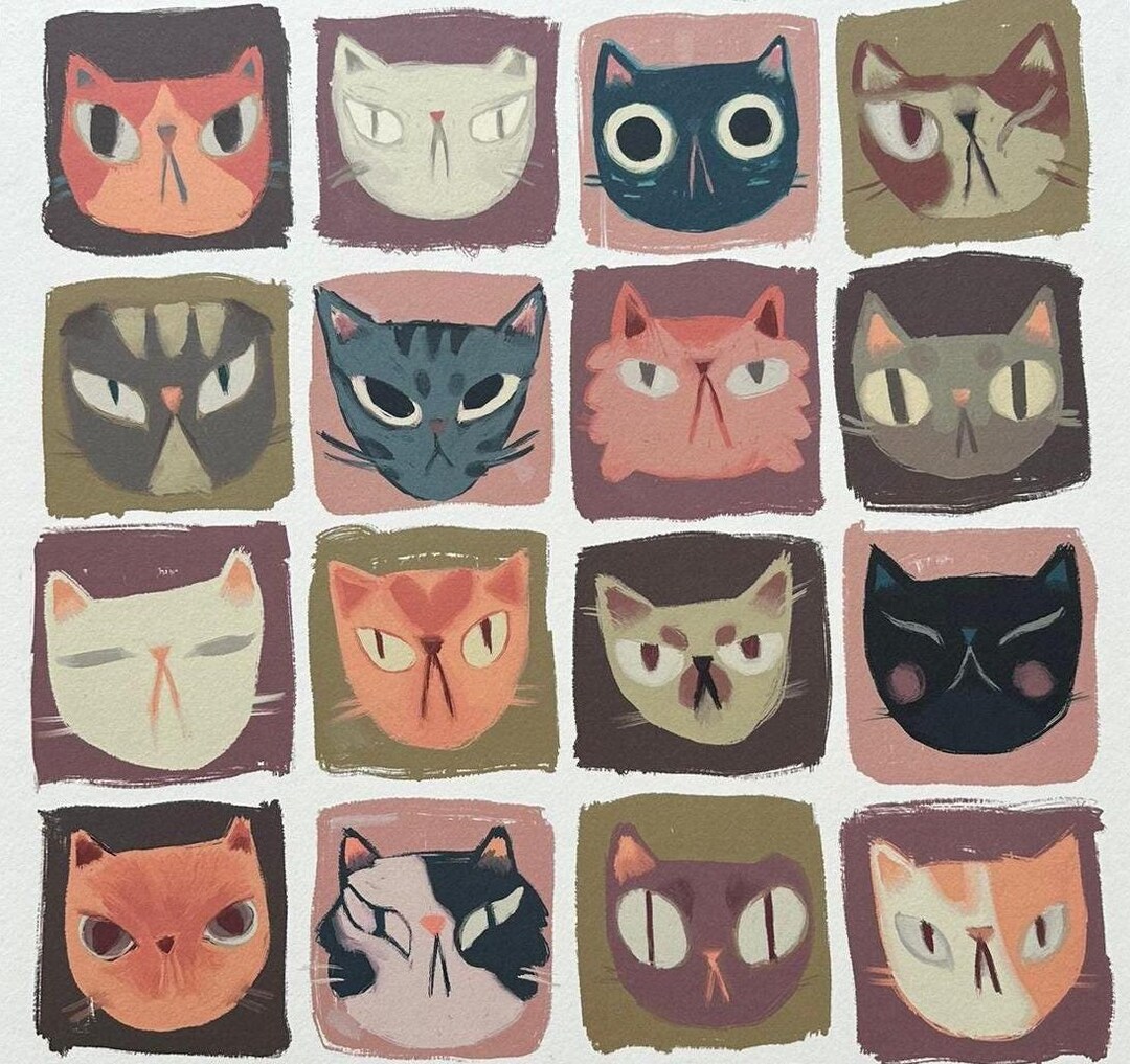 Wall Decoration - Stray Portraits by Linda Flowers - Etsy