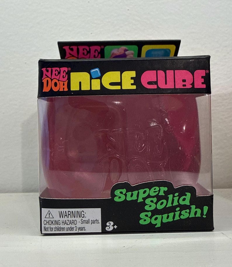 NEEDOH Pink Ice Cube Tactile Squishy Toy Viral Brand New - Etsy
