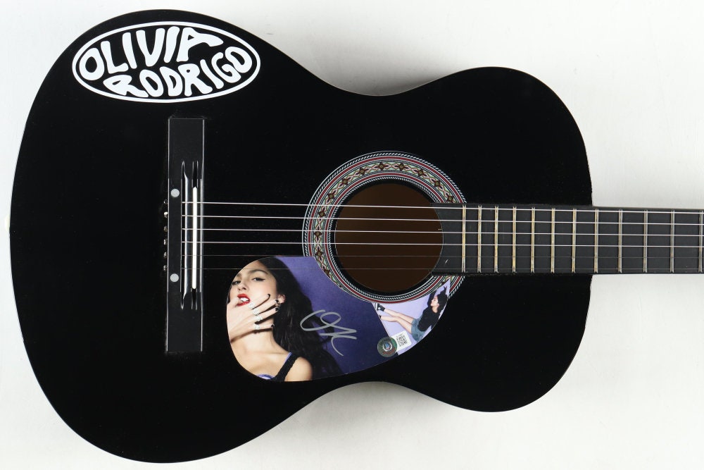 Olivia Rodrigo Signed 38 Acoustic Guitar beckett - Etsy