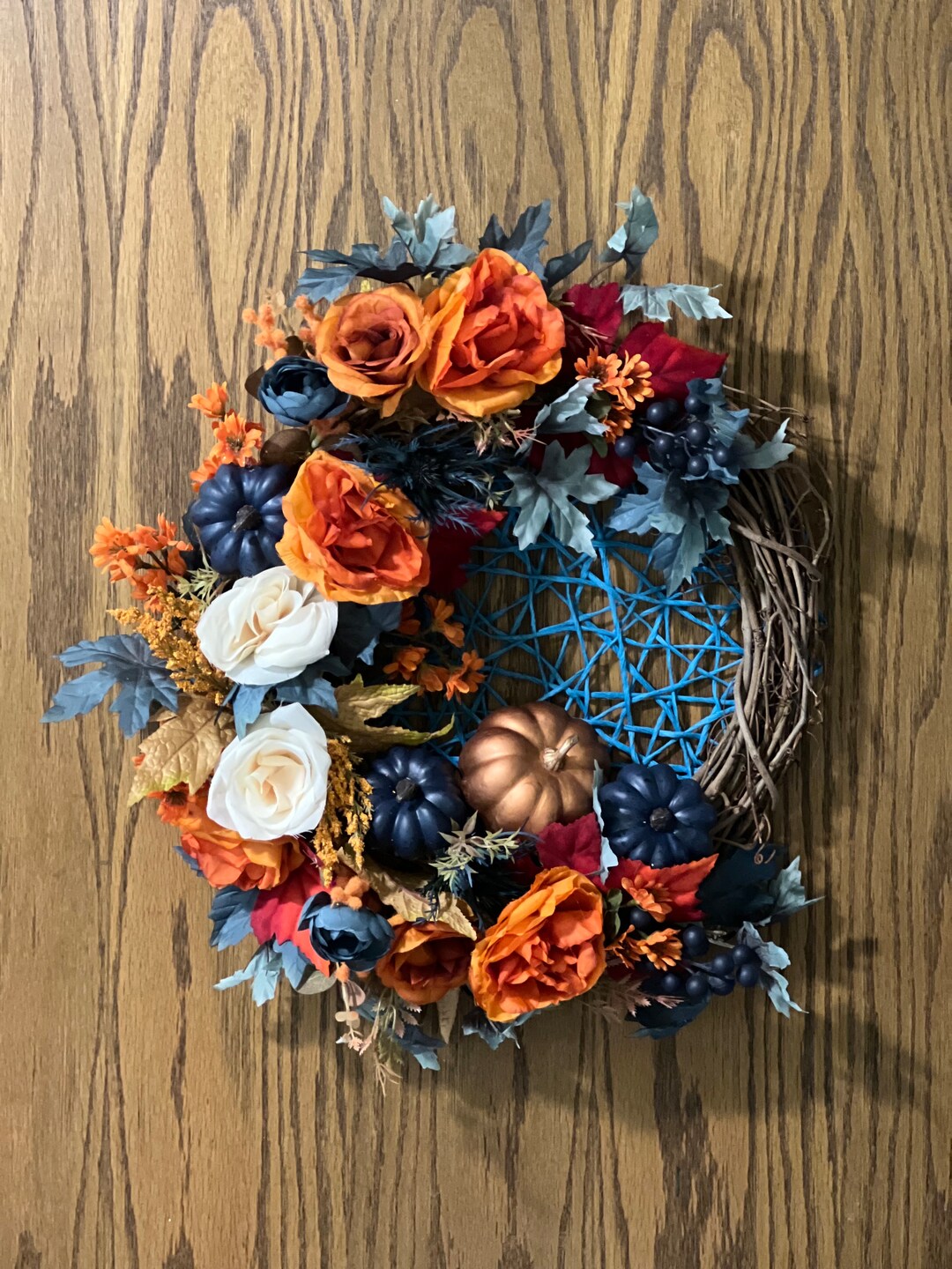 Blue Bounty Fall Wall or Door Decor - Etsy