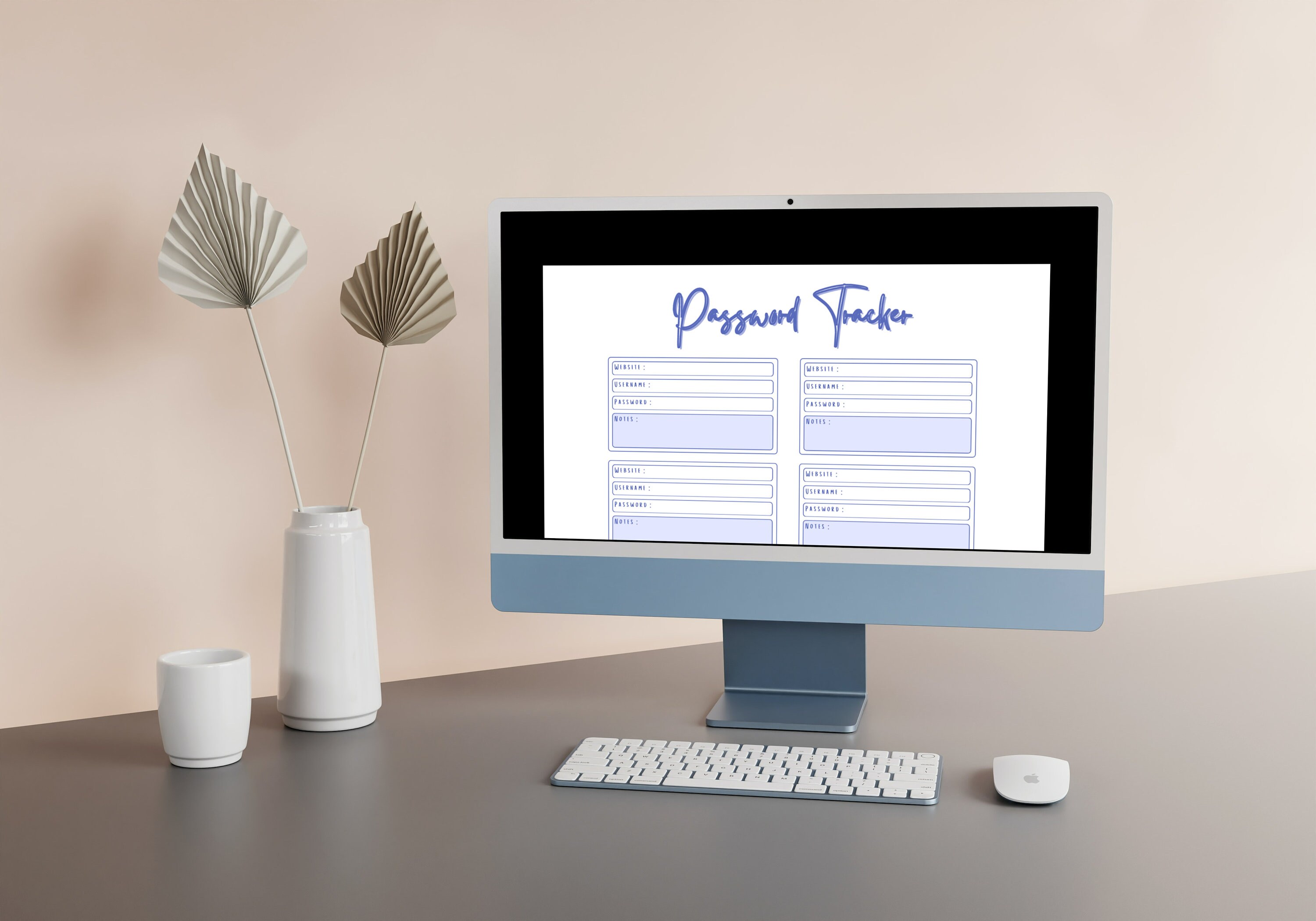 Printable Digital Password Tracker - Etsy