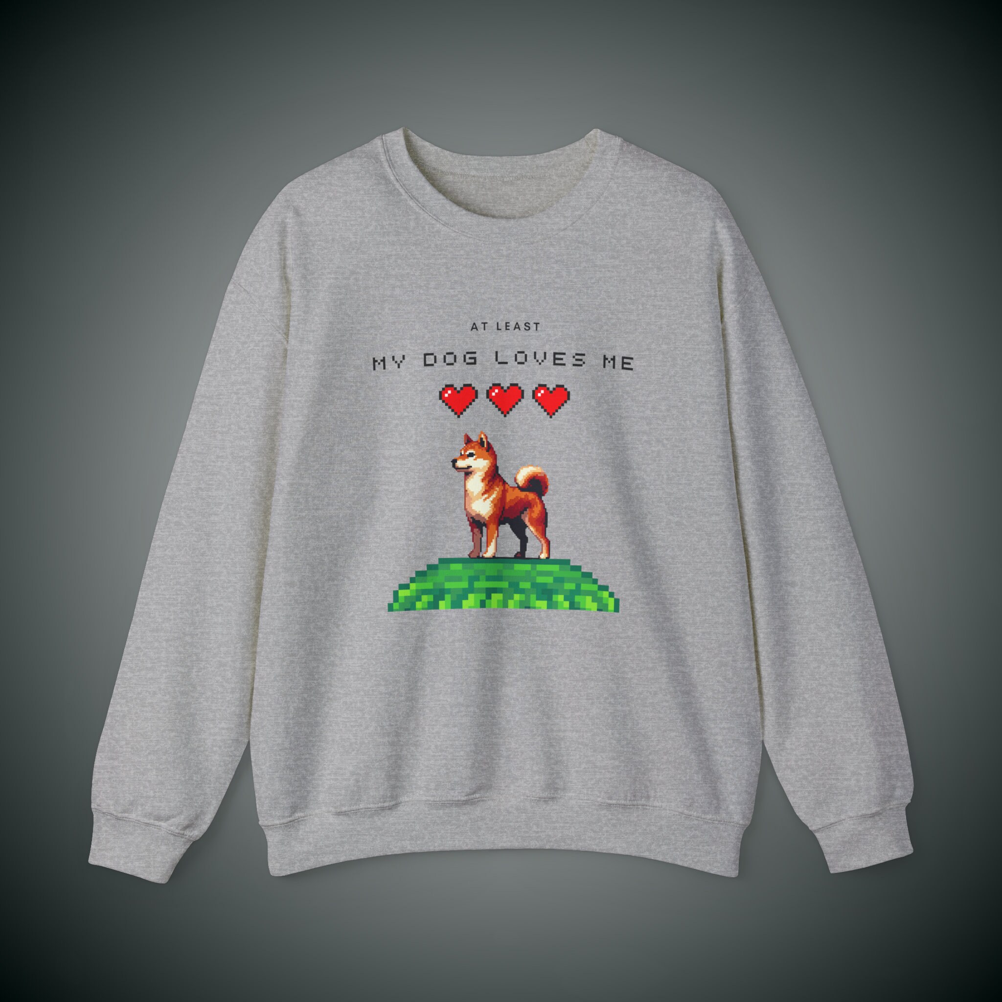 Mens Red Shiba Inu Sweatshirt Shiba Inu Valentines Sweater Funny Dog ...