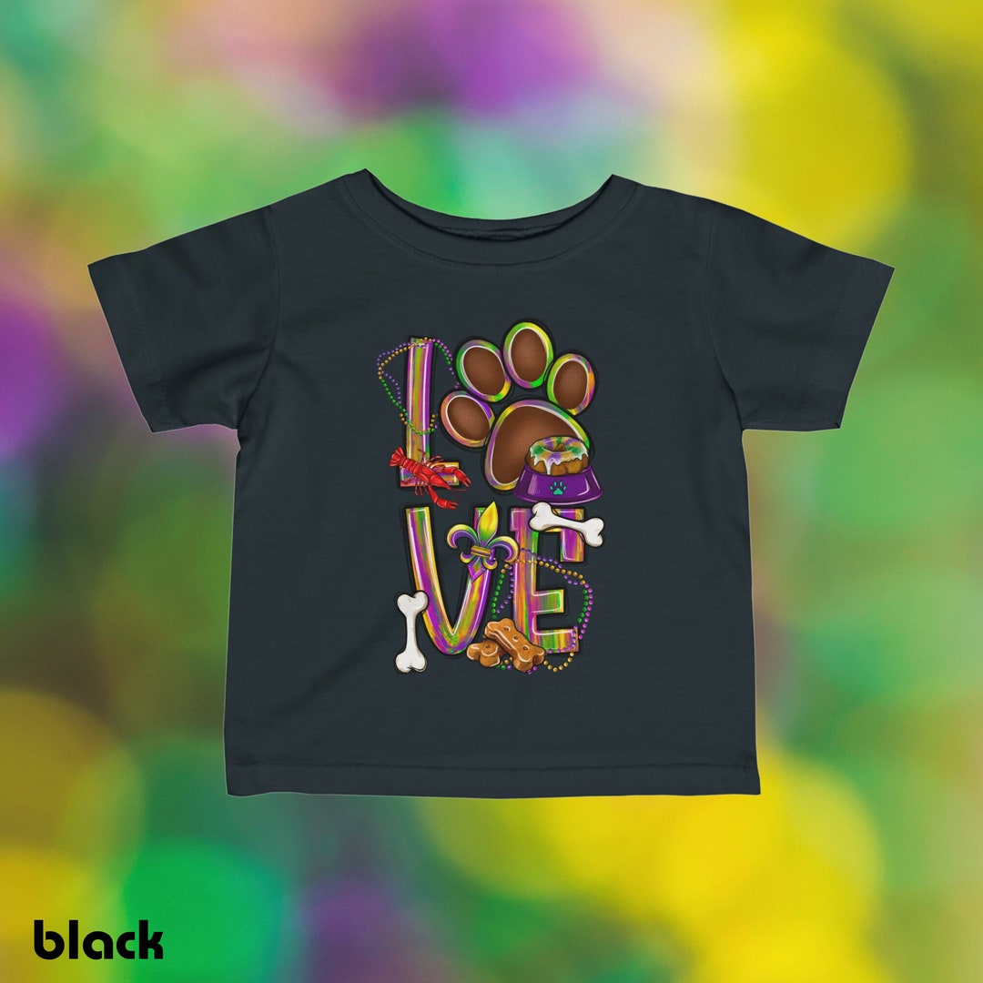 Mardi Gras Love Infant Tee | Mardi Gras Parade Baby Shirt | Baby Shower ...