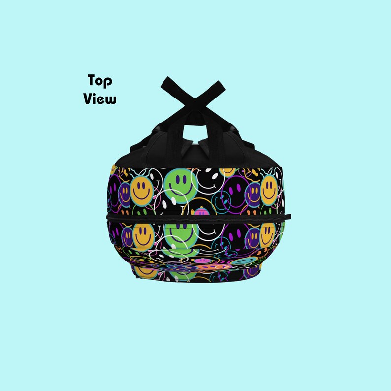 Personalized Smiley Face Backpack: Preppy Retro Bookbag - Etsy