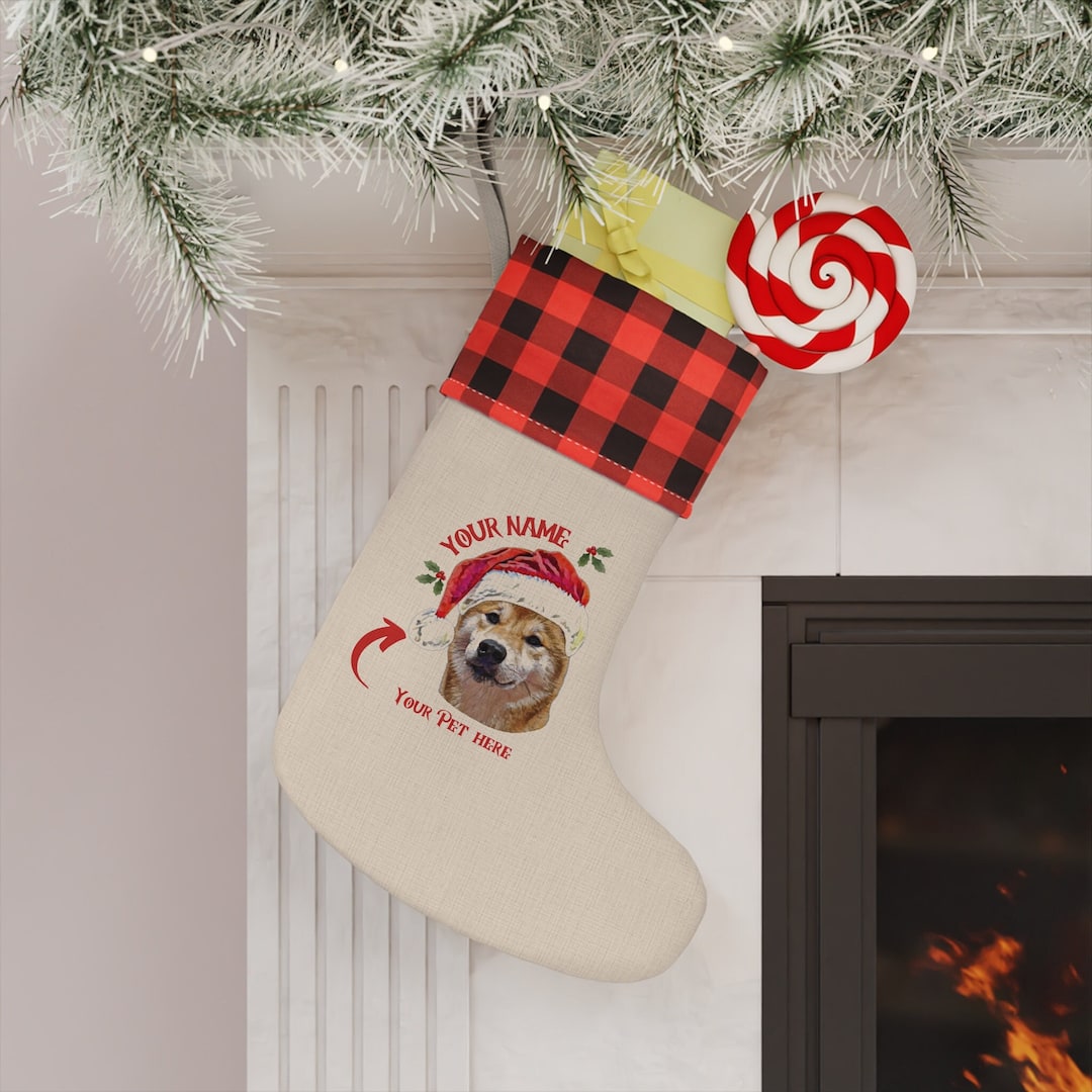 Custom Pet Christmas Stocking Personalized Dog Stocking Personalized ...