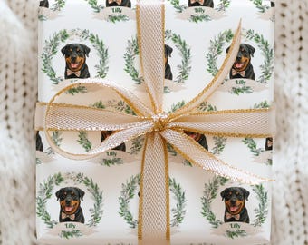 Custom Wrapping Paper Using Pet Photo Personalized Dog Christmas ...