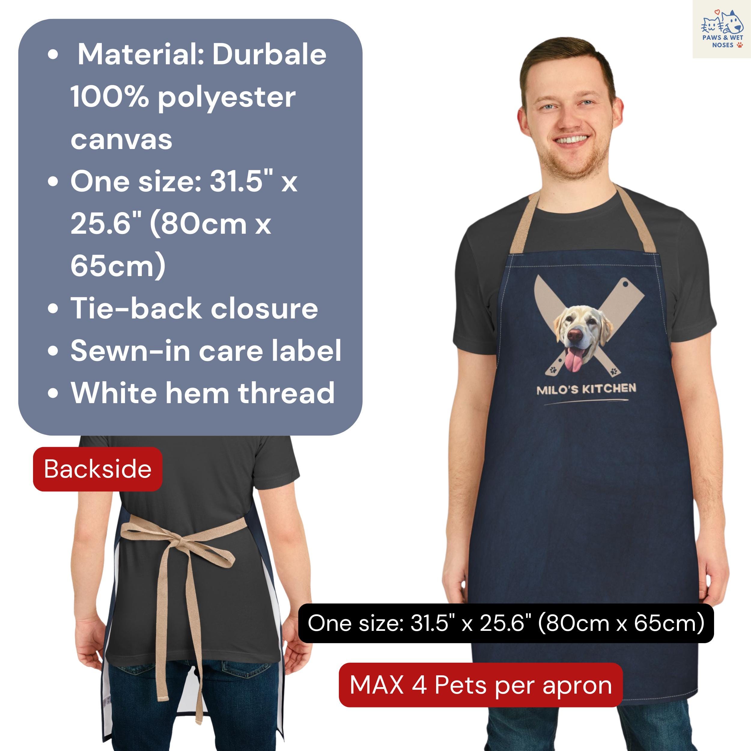 Custom Pet Apron Using Pet Photo Personalized Dog Kitchen Apron for Dog ...