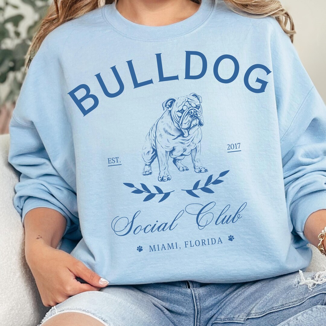 Custom Bulldog Sweater, Personalized Bulldog Breed Dog Sweatshirt ...