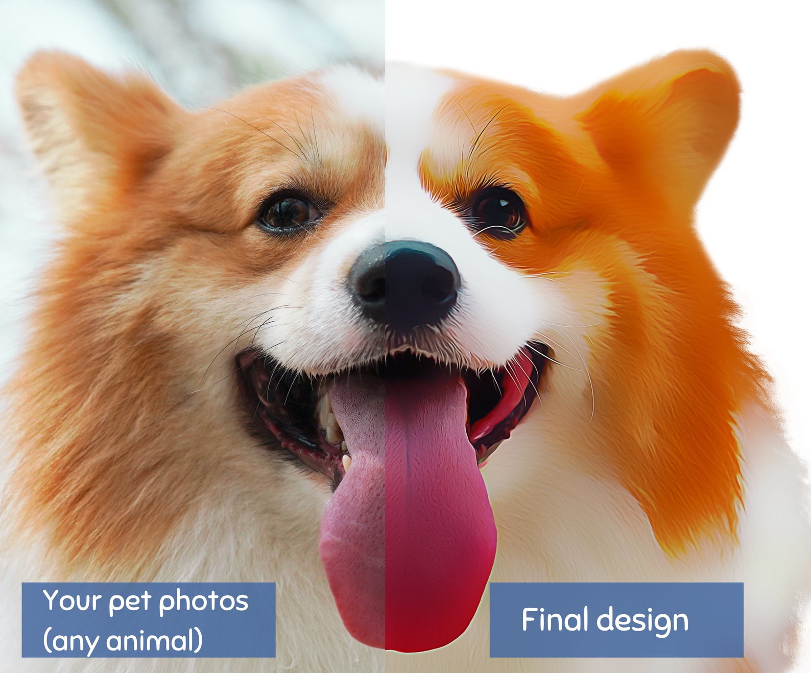 Custom Pet Magnet Using Pet Photo Custom Dog Face Magnet - Etsy