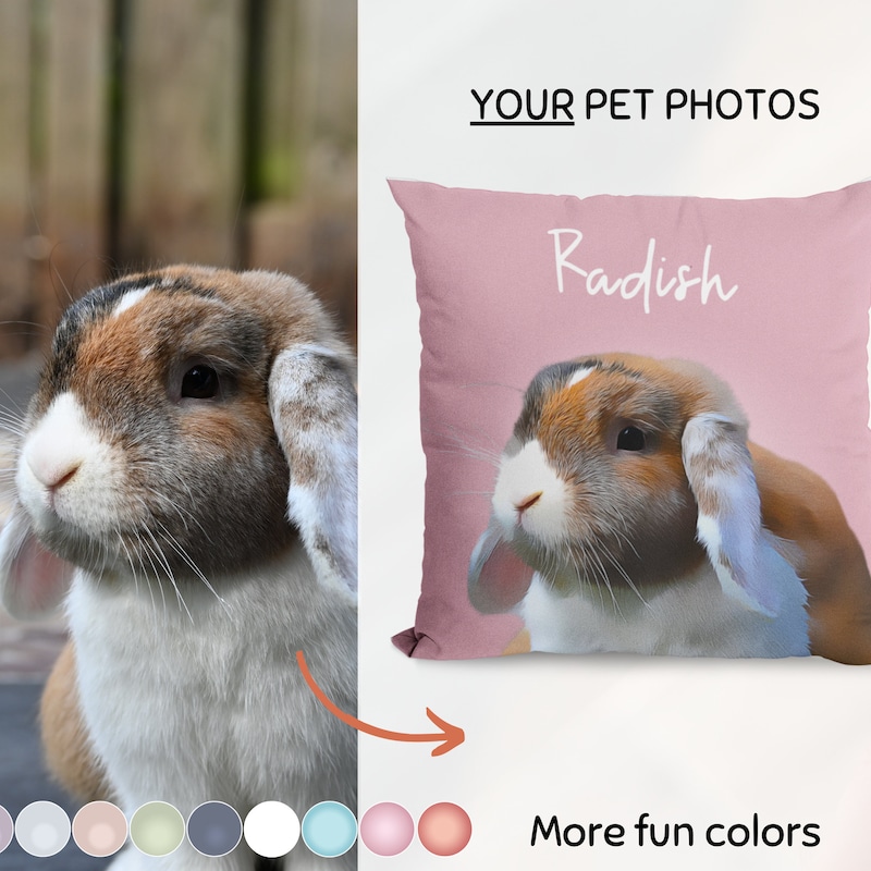 Bunny Rabbit Pillow - Etsy