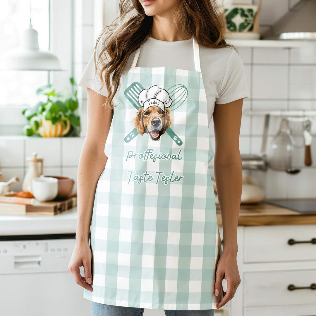 Custom Pet Apron Using Pet Photo Personalized Dog Kitchen Apron for Dog ...