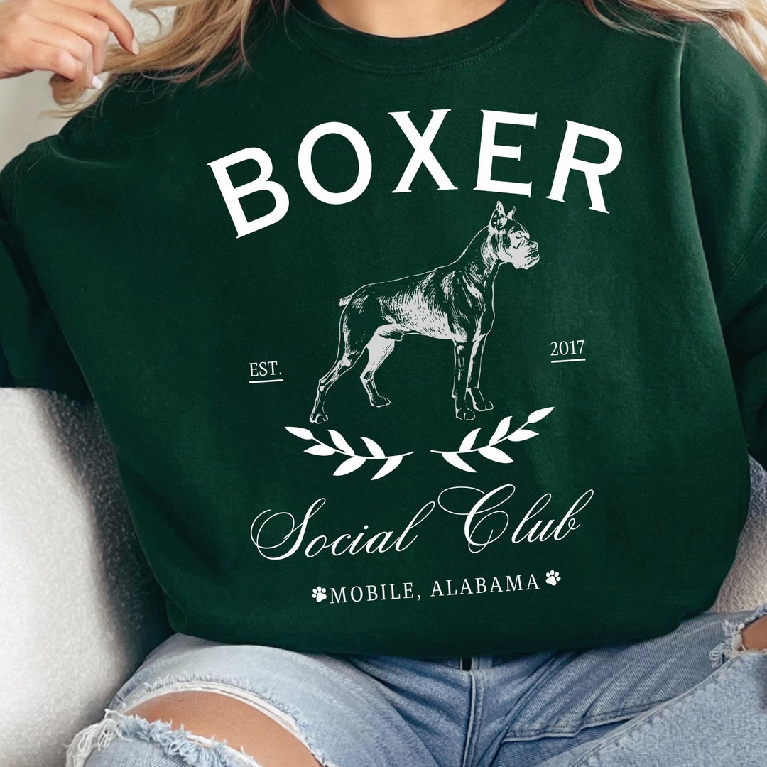Custom Boxer Sweater, Personalized Boxer Breed Dog Sweatshirt, Gifts ...