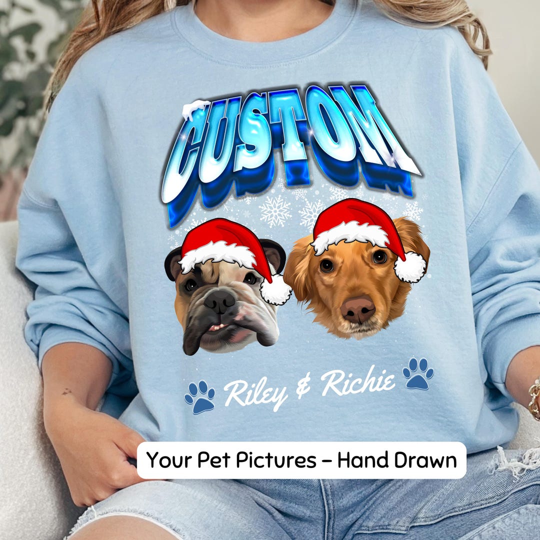 Personalized Pet Sweater Using Pet Photo + Name Custom Dog Face Ugly ...