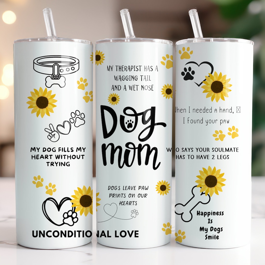 Dog Mom Tumbler, Dog Momma Skinny Tumbler With Sayings, Cute Dog Mom ...