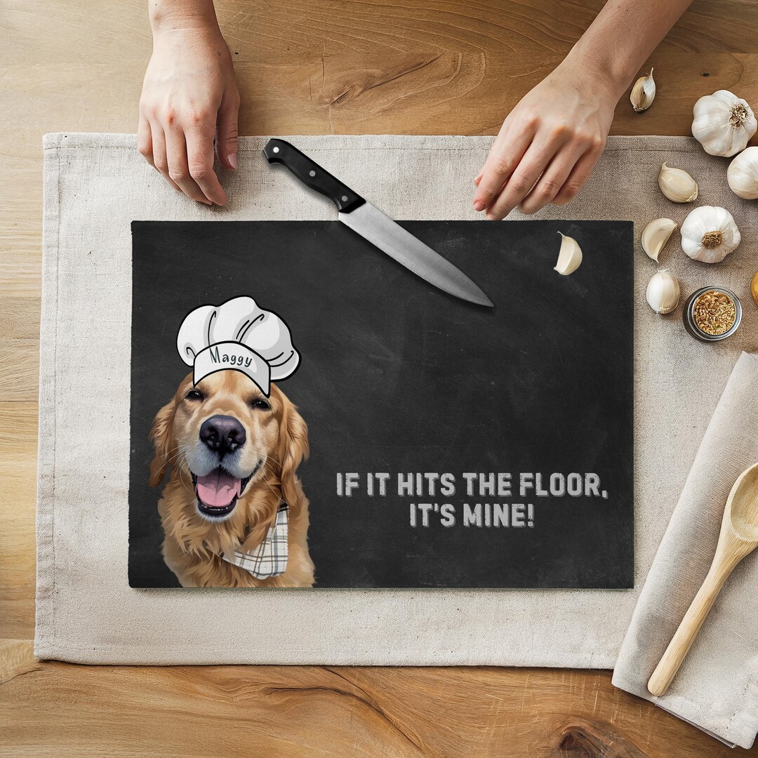 Custom Pet Cutting Board Using Pet Photo Personalized Kitchen Cutting ...
