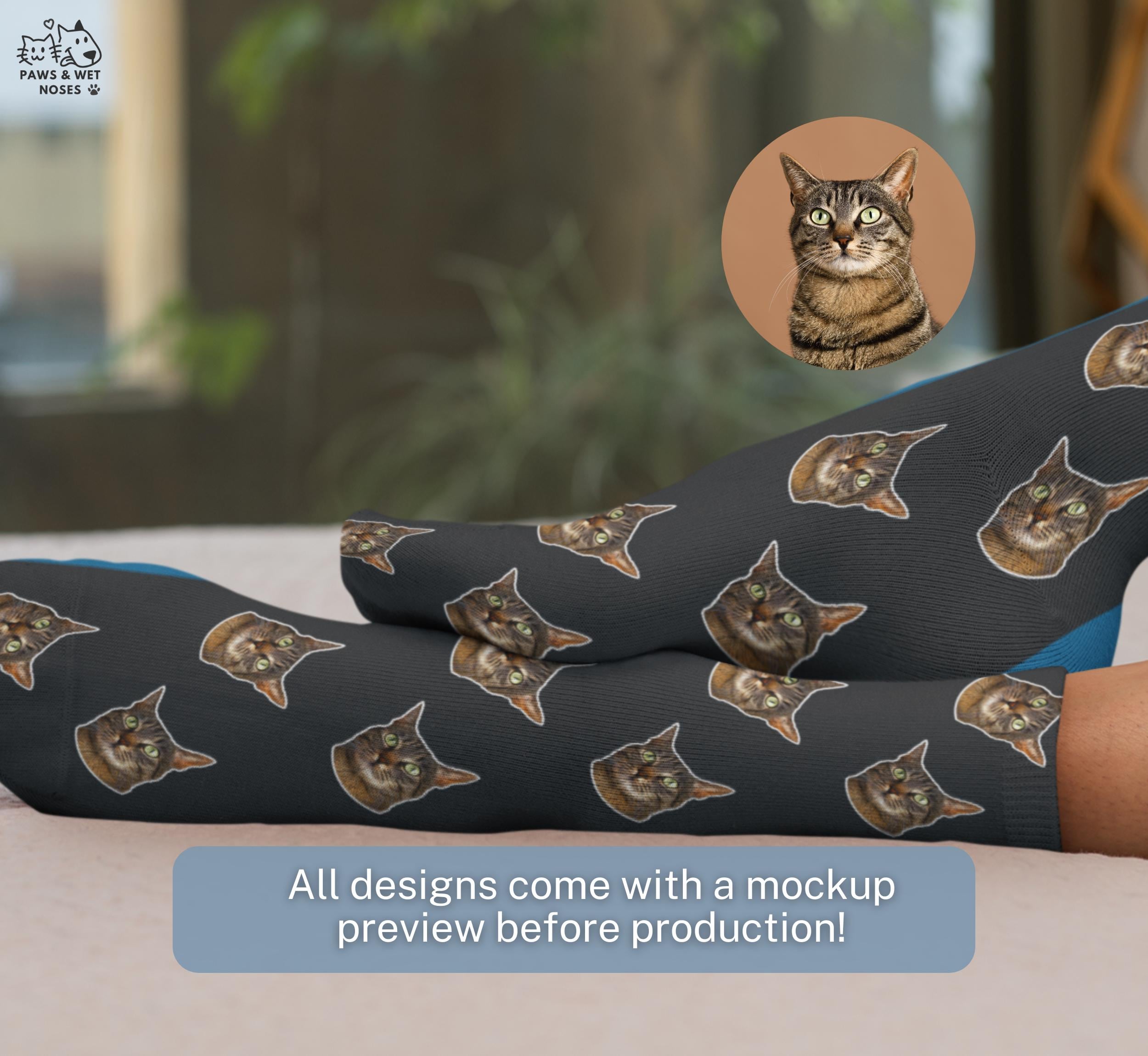 Custom Pet Socks Using Pet Photo Dog Name Socks Personalized Dog ...