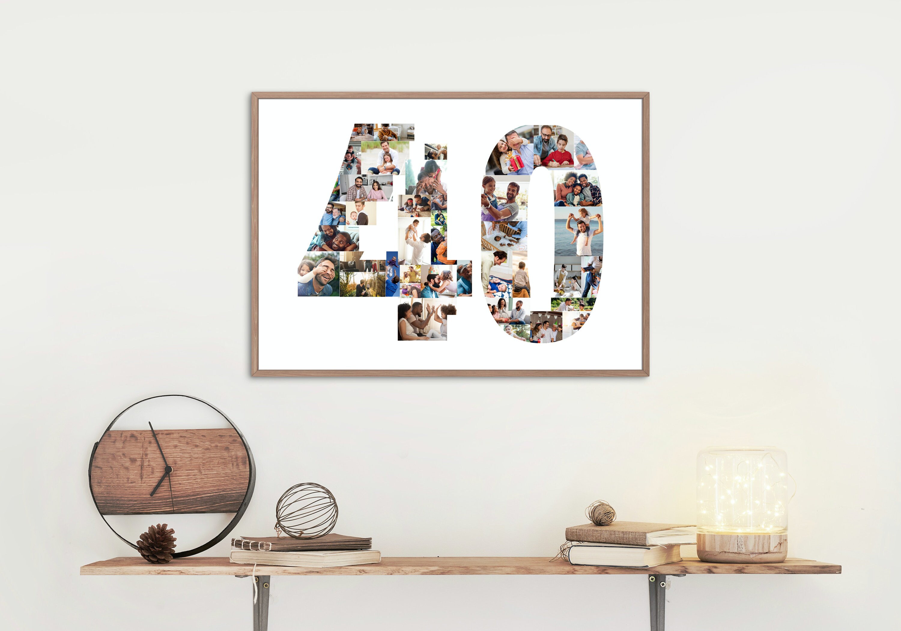 Birthday Photo Collage Gift, Graduation Photo Collage, Gift for Husband ...