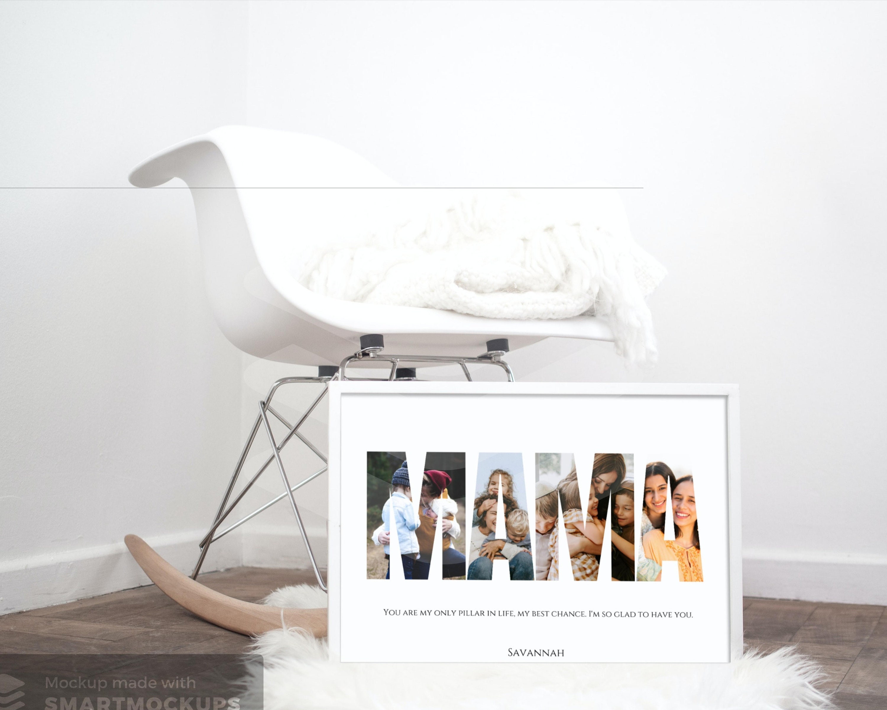 Mama Photo Collage, Mama Photo Frame, Personalized Mom Frame, Mother's ...
