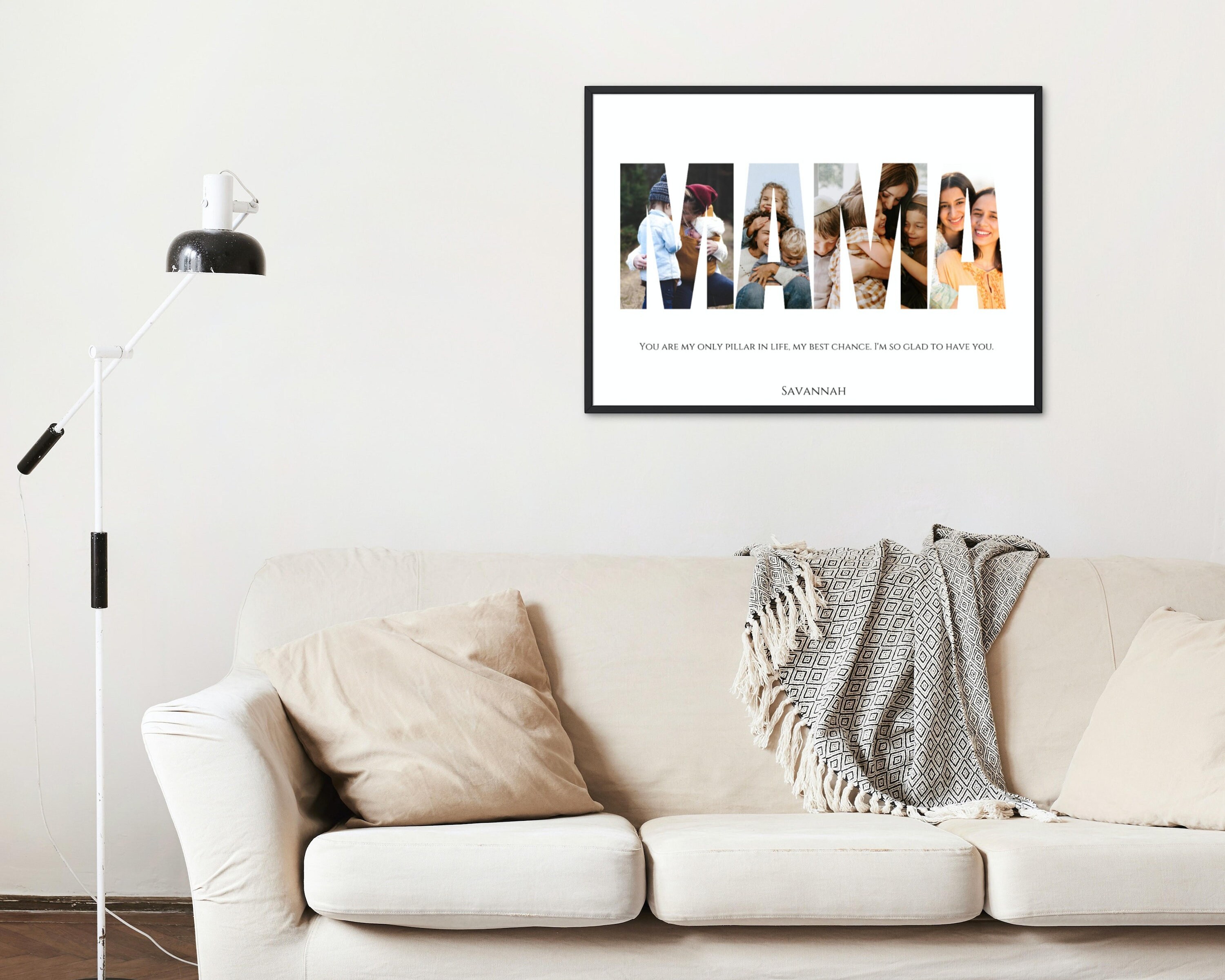 Mama Photo Collage, Mama Photo Frame, Personalized Mom Frame, Mother's ...