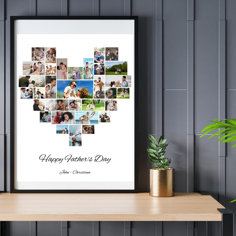 PRINTABLE Custom Birthday Photo Collage Custom Photo Gift - Etsy