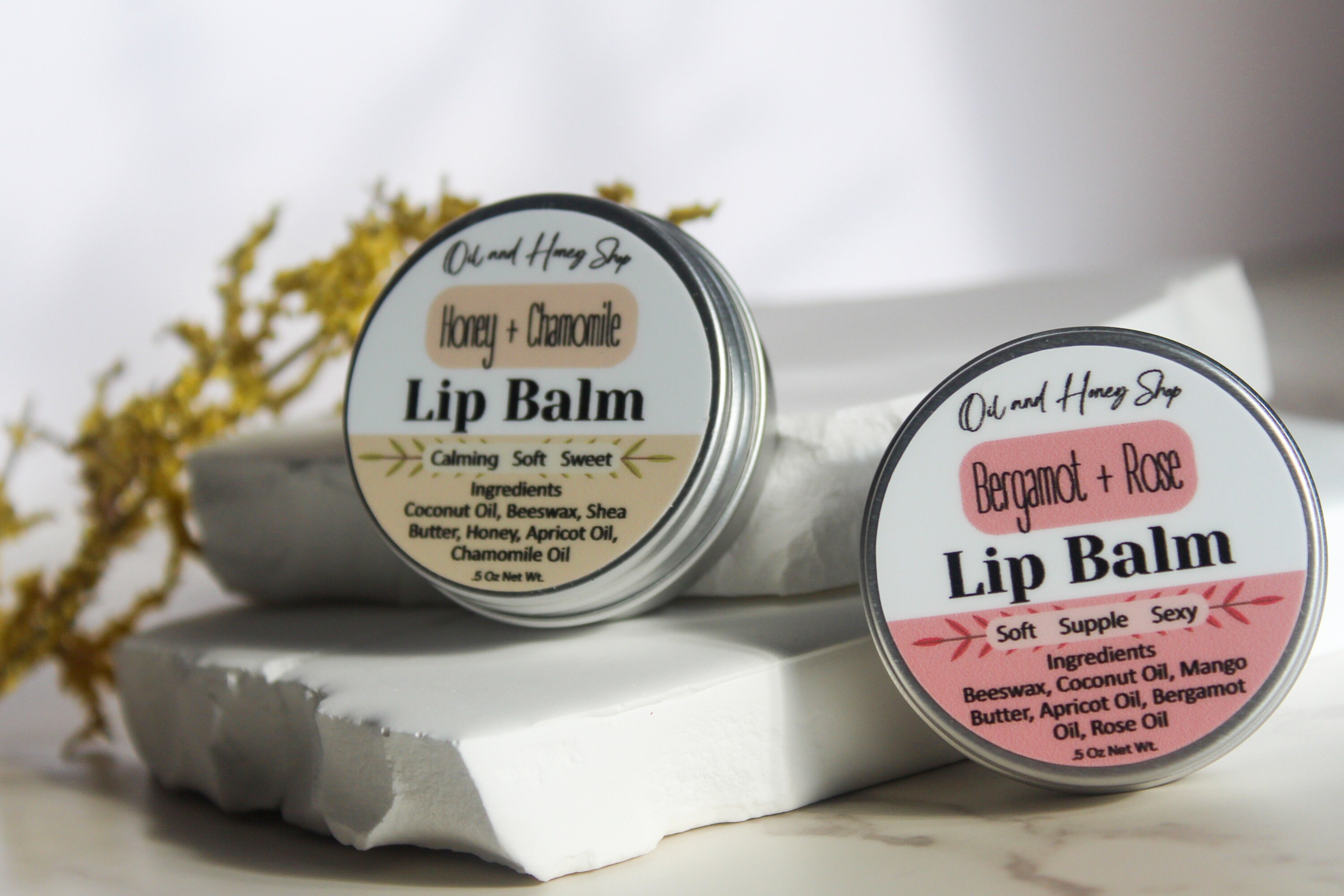 Essential Oil Lip Balm / Organic Lip Balm / Lip Care / SPF Enhanced ...