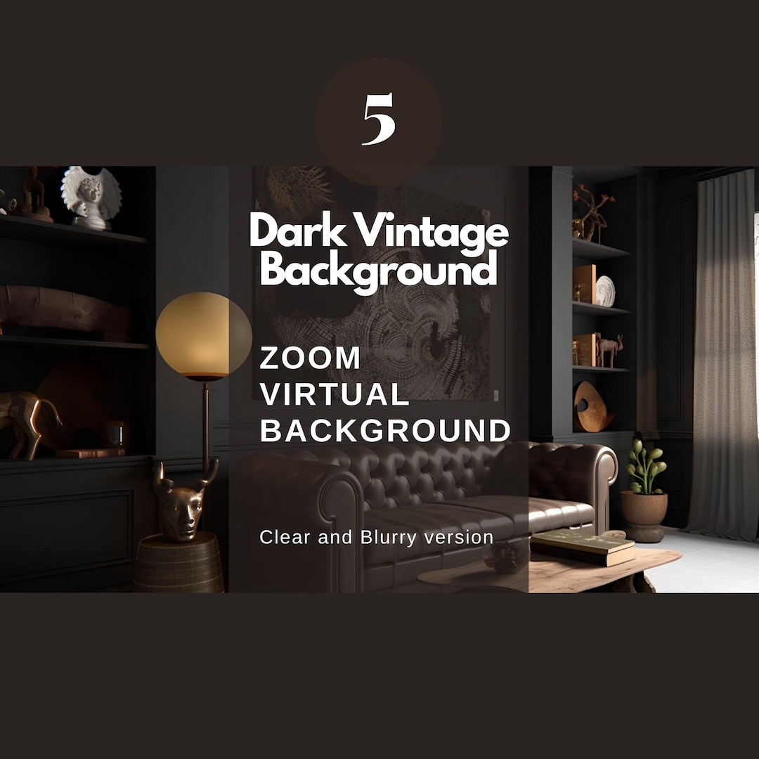 Dark Vintage Digital Zoom Background Office Background Microsoft Teams ...