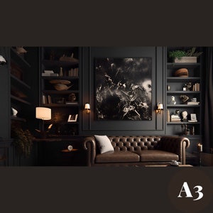 Dark Vintage Digital Zoom Background Office Background Microsoft Teams ...