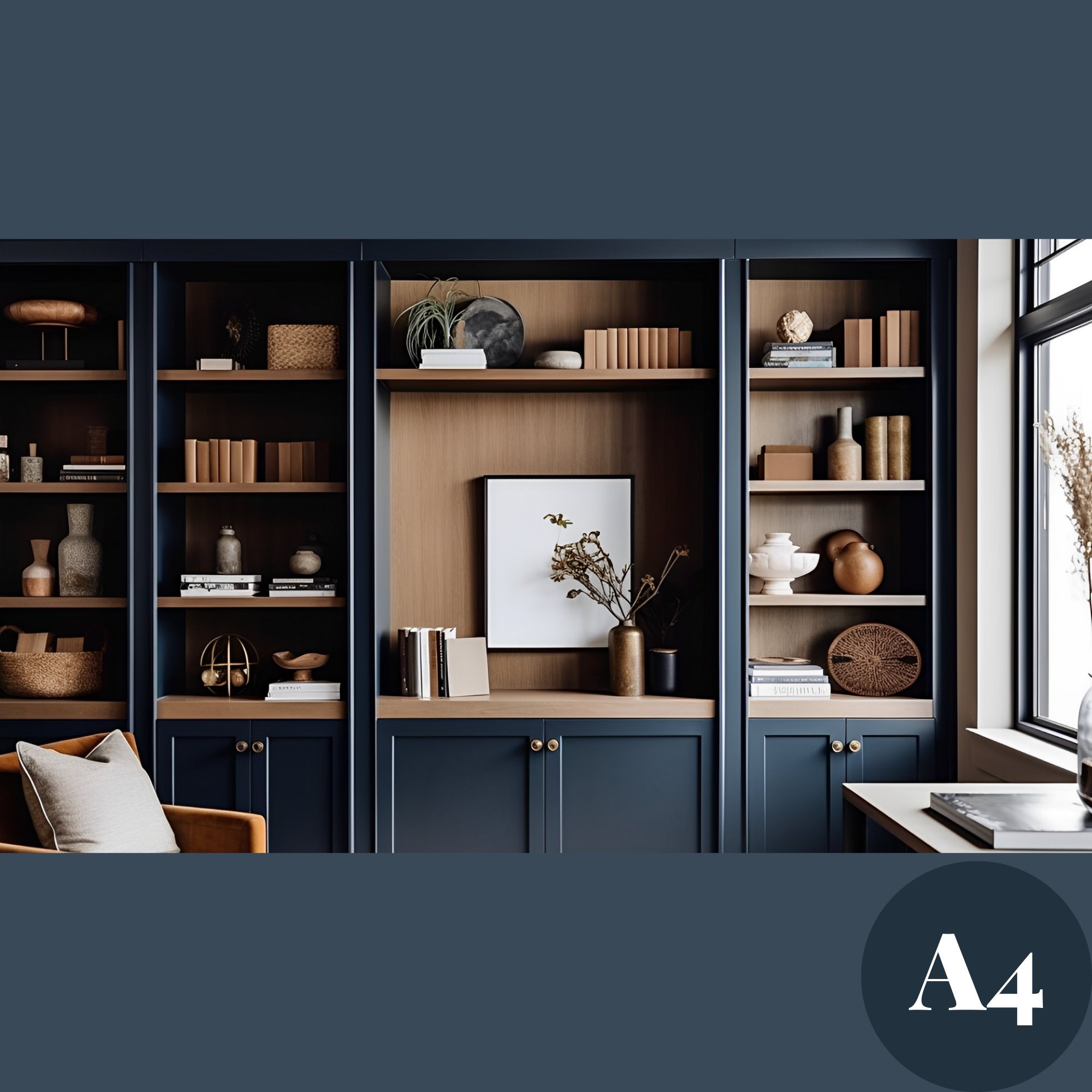 Blue Wood Design Virtual Zoom Backgrounds Office Background Microsoft ...