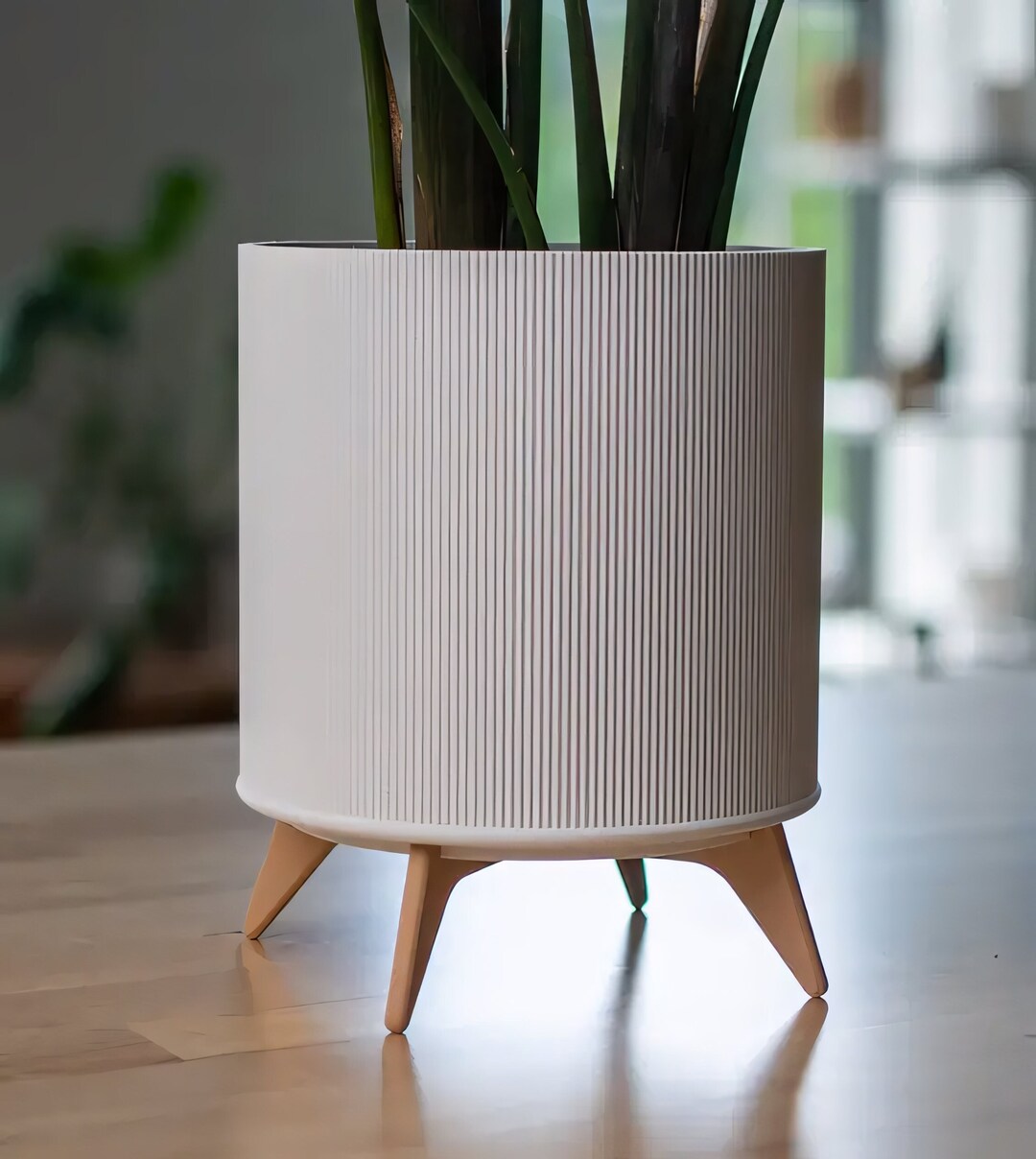 Planter With Legs Large Elevated Pot Modern Home Decor Indoor Plant ...