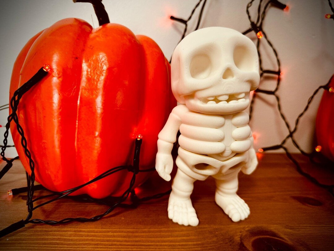 Cute Standing Skeleton - 3D Printed Skeleton Decoration | Halloween ...