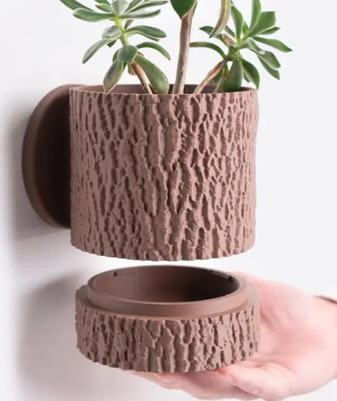 Tree Bark Planter Rustic Nature-inspired Pot Indoor Eco-friendly Decor ...