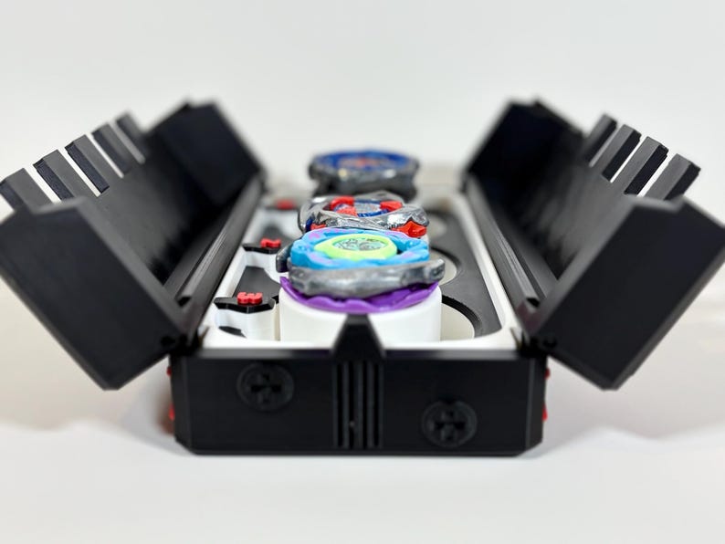 Beyblade X Deck Box | Beyblade Case | 3-slot Magnetic Storage ...
