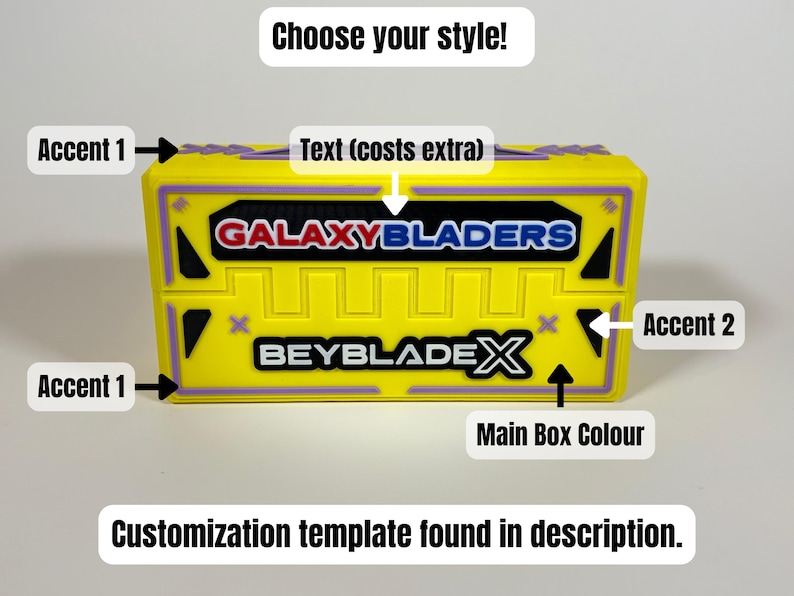 Beyblade X Deck Box | Beyblade Case | 3-slot Magnetic Storage ...