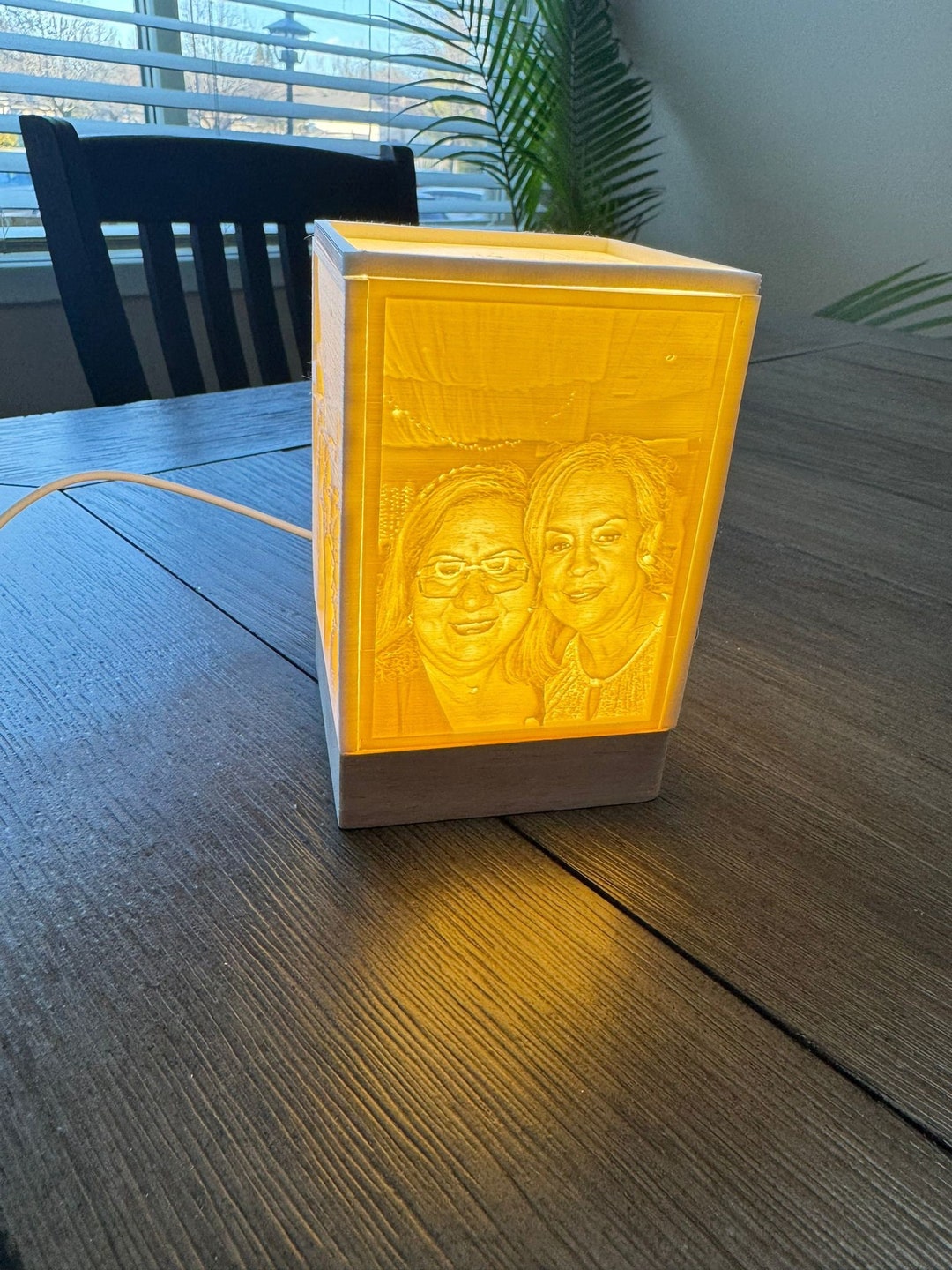 Lithophane Box Lamp Personalized Photo Lamp 3D Printed Home Decor ...