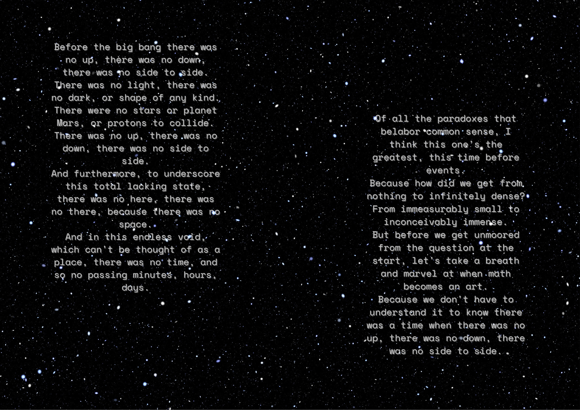 Space Poem Canvas/space Poem Poster - Etsy