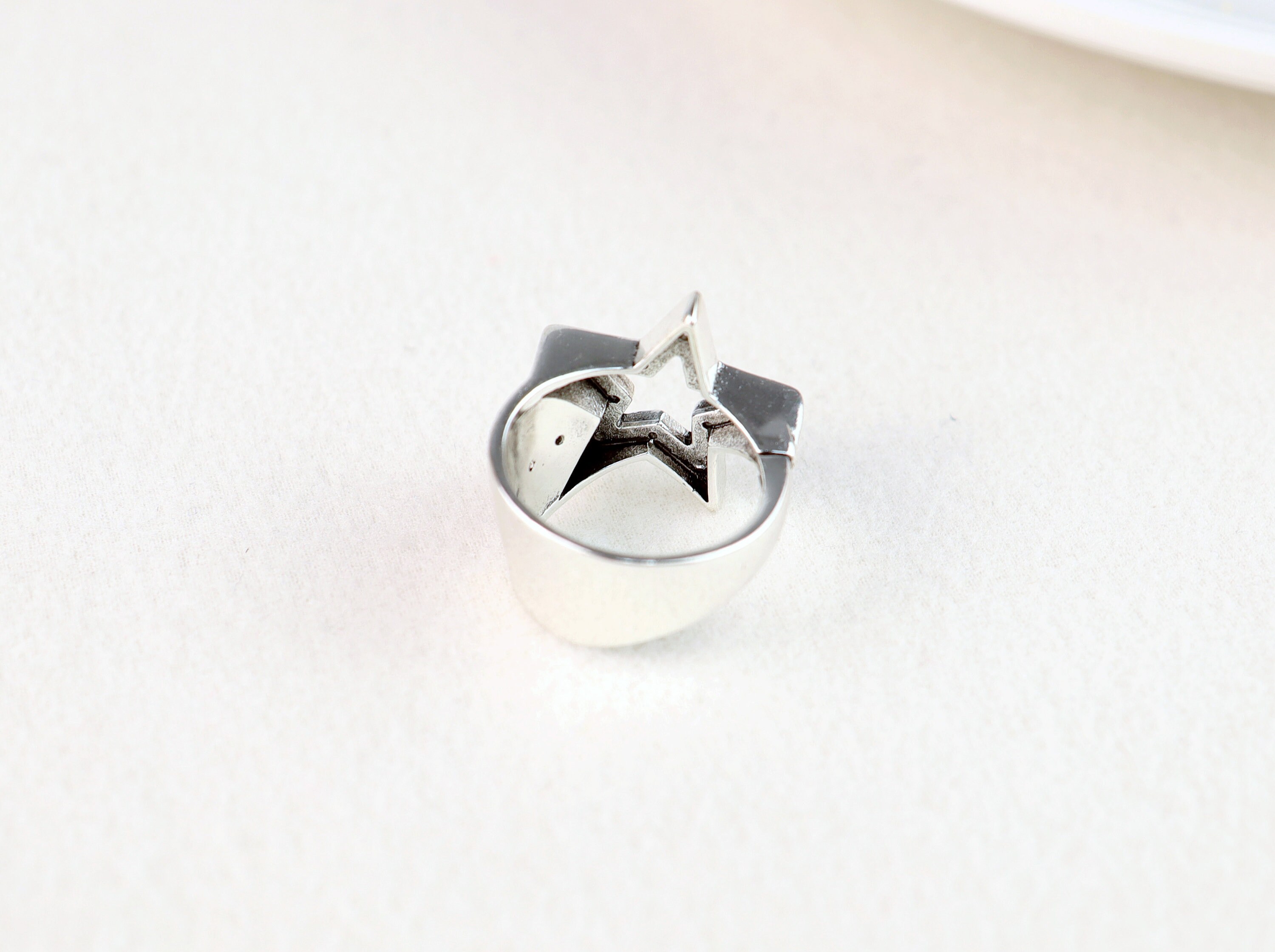 Minimalist Star Ring Hollow Five-pointed Star Rings - Etsy
