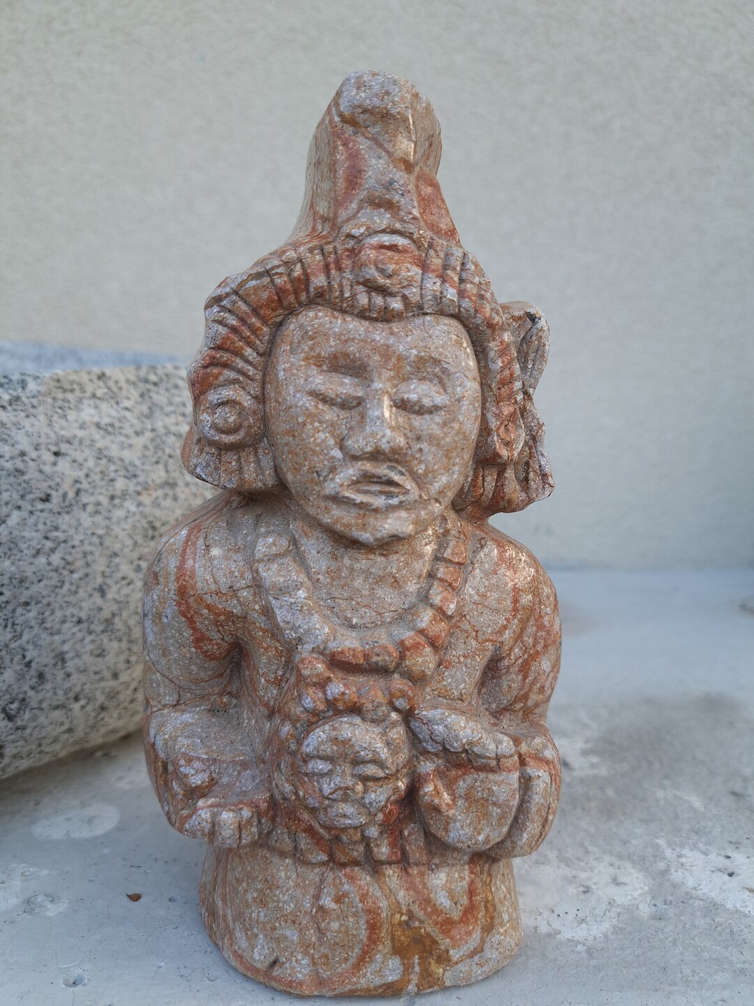 7.48 Inch Pre-columbian Figure Maya Aztec Stone Statue Inca Figurine ...