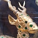 Antique Balinese Temple Deer. Kidang or Menjuangan.polychrome Sculpture ...